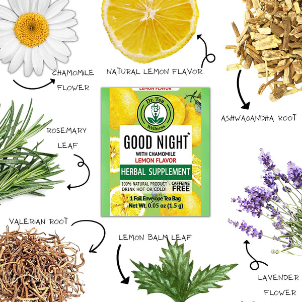Good Night Tea with Chamomile with Lemon Flavor – Mekor Corp LLC
